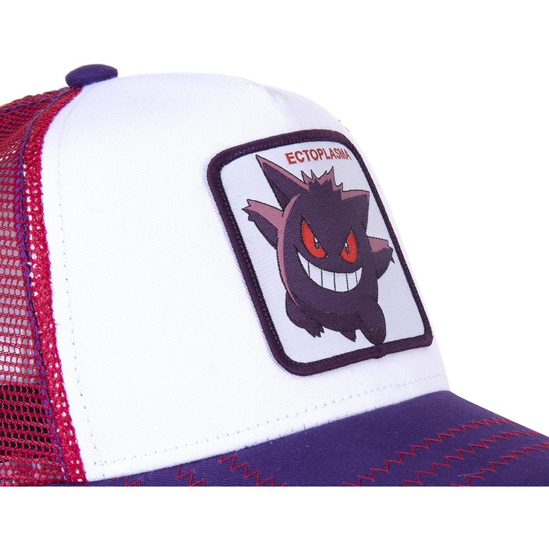 Capslab Gengar GEN1 Pokémon White, Purple and Red Trucker Hat ...